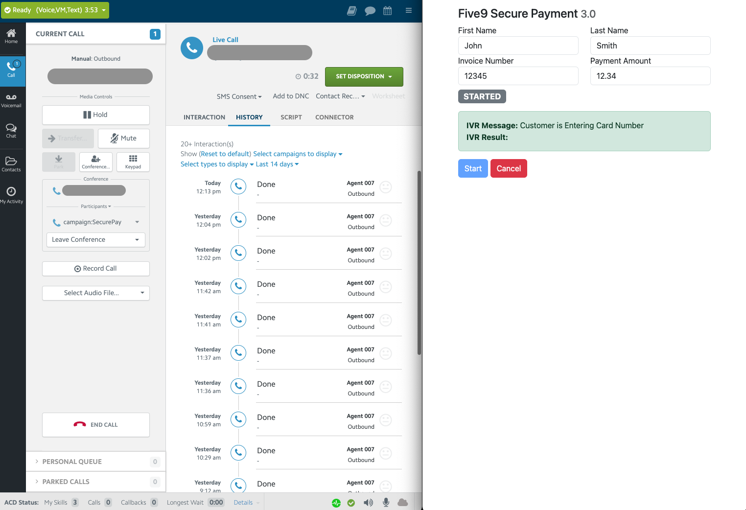 Quickstart Guide | Five9 Secure Pay JS Library Docs